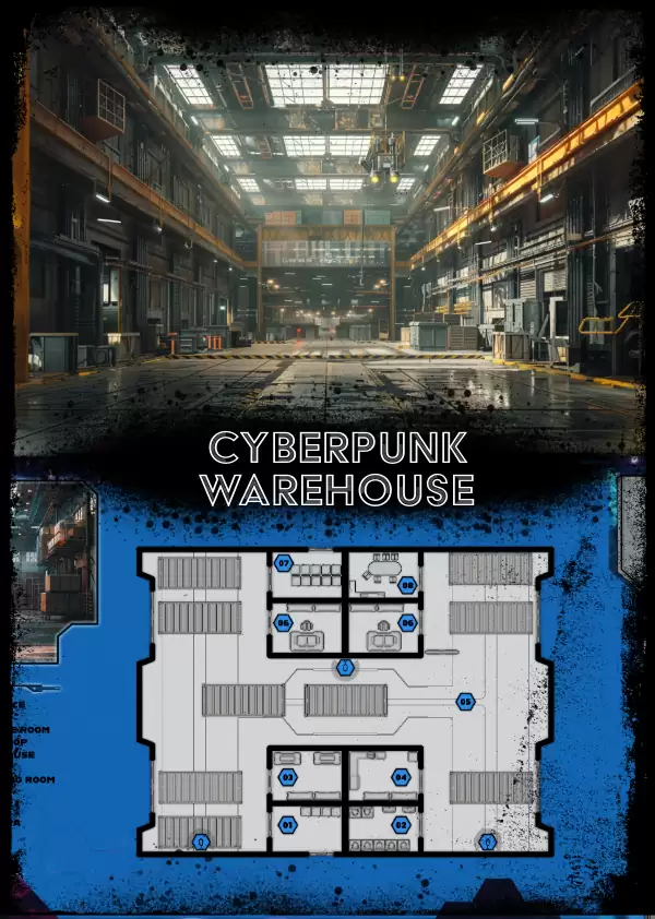 RPG Forge : Cyberpunk warehouse - RPG Forge | Cyberpunk | DriveThruRPG