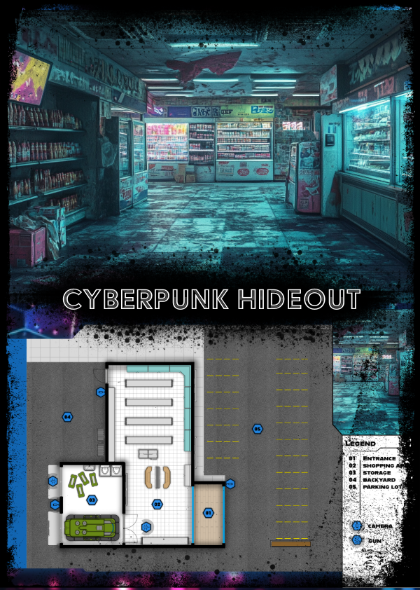 RPG Forge : cyberpunk hideout - RPG Forge | Cyberpunk | DriveThruRPG