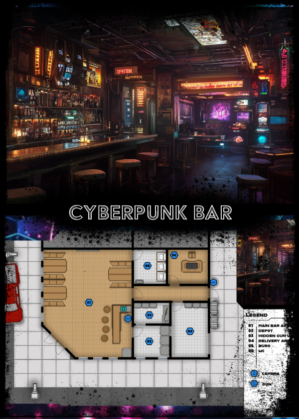 RPG Forge : cyberpunk bar - RPG Forge | Cyberpunk | DriveThruRPG