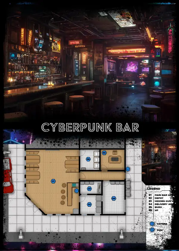 RPG Forge : cyberpunk bar - RPG Forge | Cyberpunk | DriveThruRPG