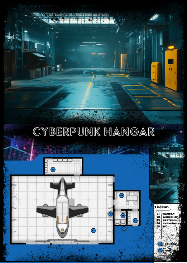 RPG Forge : cyberpunk hangar - RPG Forge | Cyberpunk | DriveThruRPG