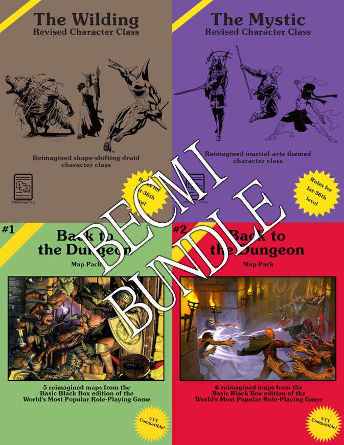 BECMI Classes and Maps [BUNDLE] - Realm Diver | DriveThruRPG