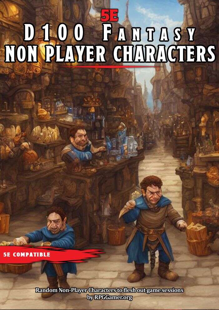 D100 Fantasy Non-Player Characters - RPGGamer | DriveThruRPG