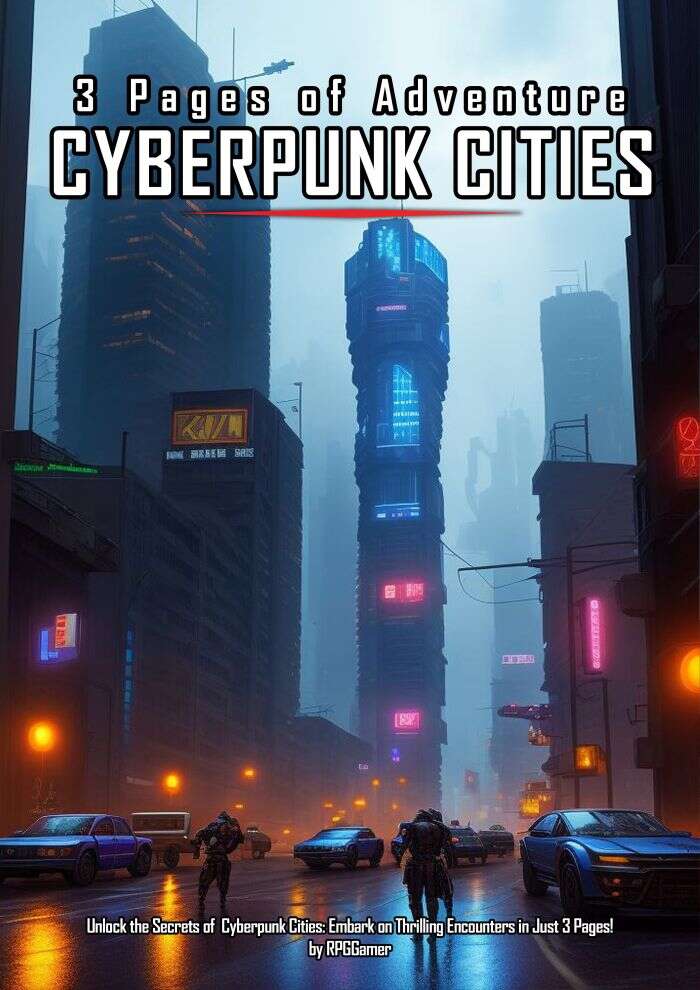 3 Pages of Adventure: Cyberpunk Cities - RPGGamer | Pages of Adventure ...