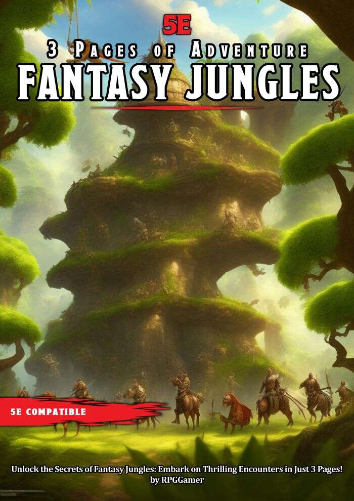 3 Pages of Adventure: Fantasy Jungle - RPGGamer | Pages of Adventure ...