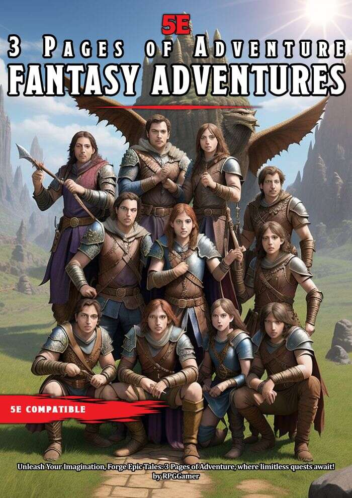3 Pages of Adventure: Fantasy Adventures - RPGGamer | Pages of ...