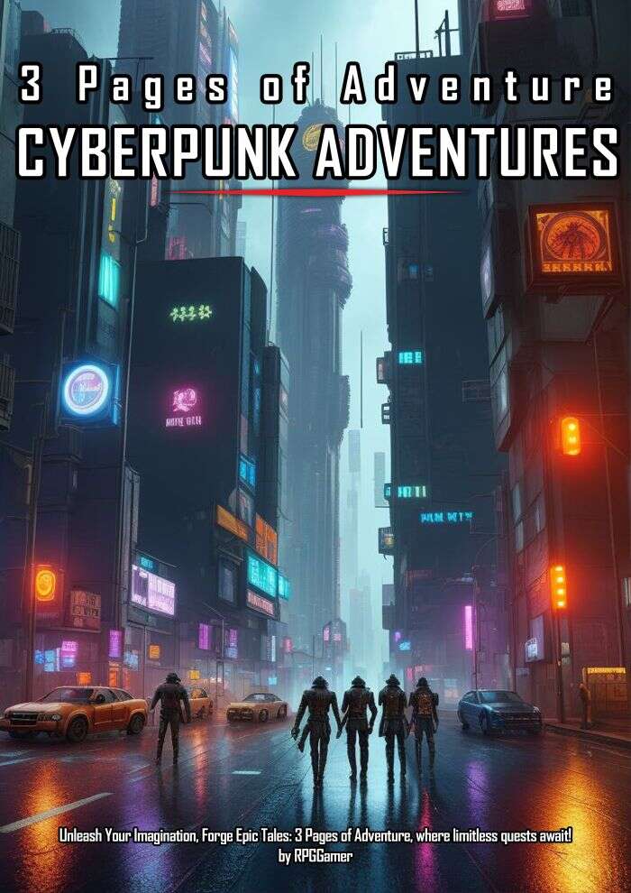 3 Pages of Adventure: Cyberpunk Adventures - RPGGamer | Pages of ...