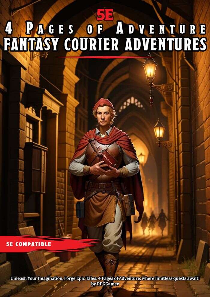 4 Pages of Adventure: Fantasy Courier Adventures - RPGGamer | DriveThruRPG