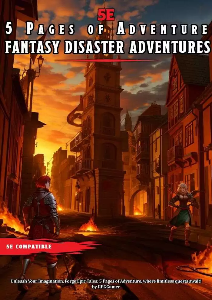 5 Pages of Adventure: Fantasy Disaster Adventures - RPGGamer | Pages of ...