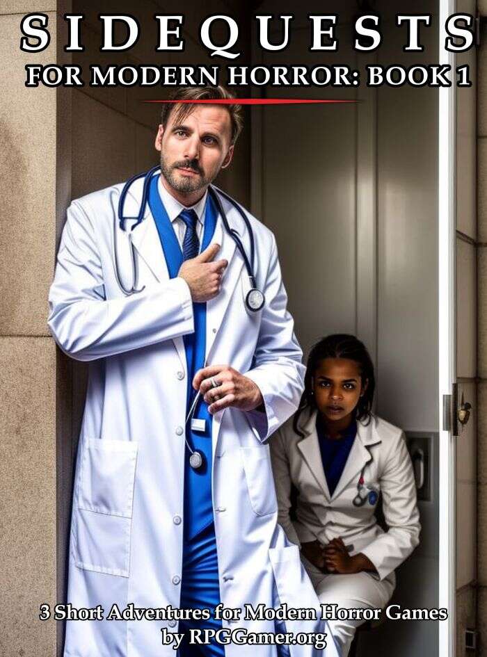 Sidequests for Modern Horror- Book 1 - 3 Adventure Ideas - RPGGamer | DriveThruRPG