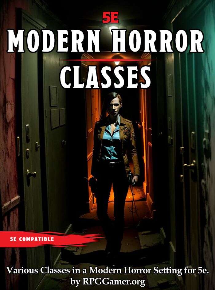 Modern Horror Classes for 5e [BUNDLE] - RPGGamer | DriveThruRPG