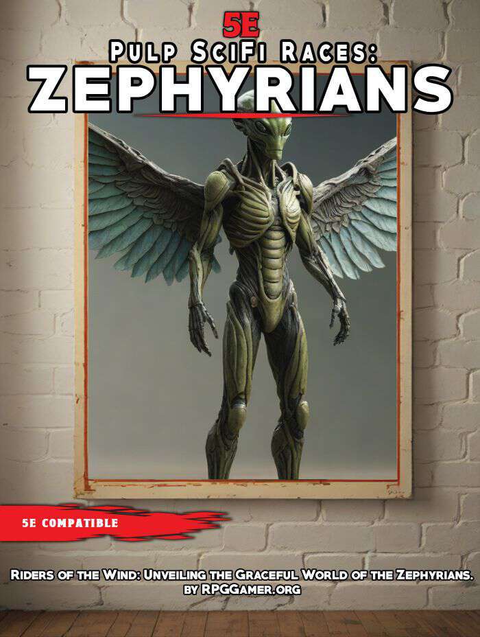 Pulp Sci-fi Races: Zephyrians - RPGGamer | DriveThruRPG
