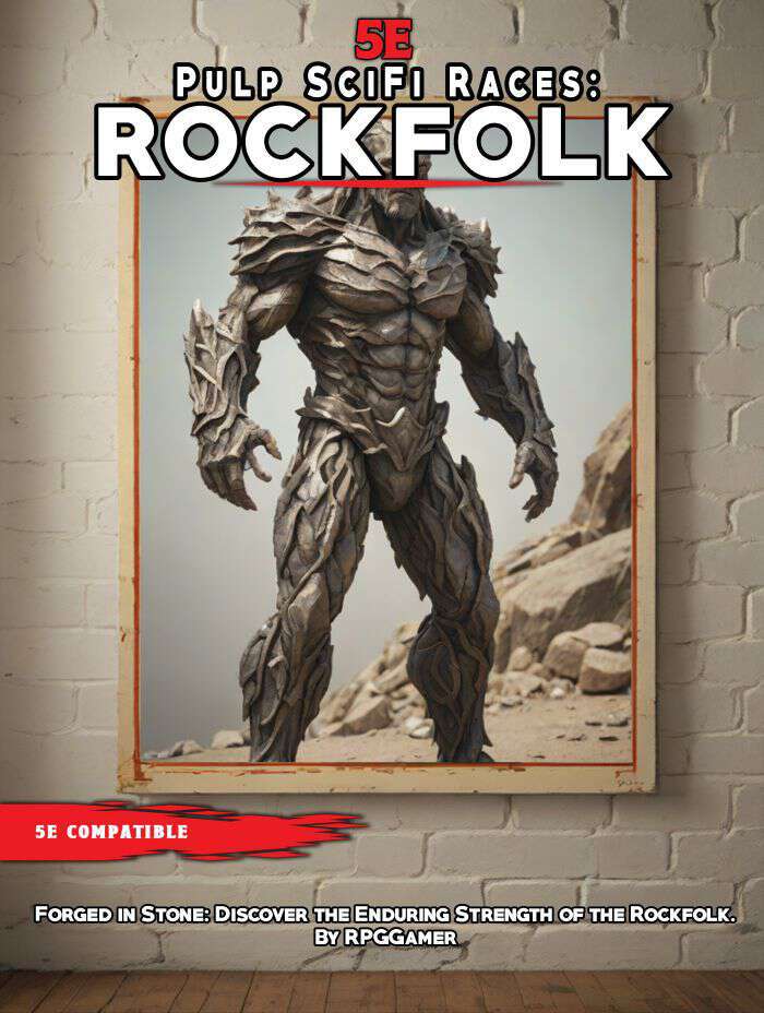 Pulp Sci-fi Races: Rockfolk - RPGGamer | DriveThruRPG
