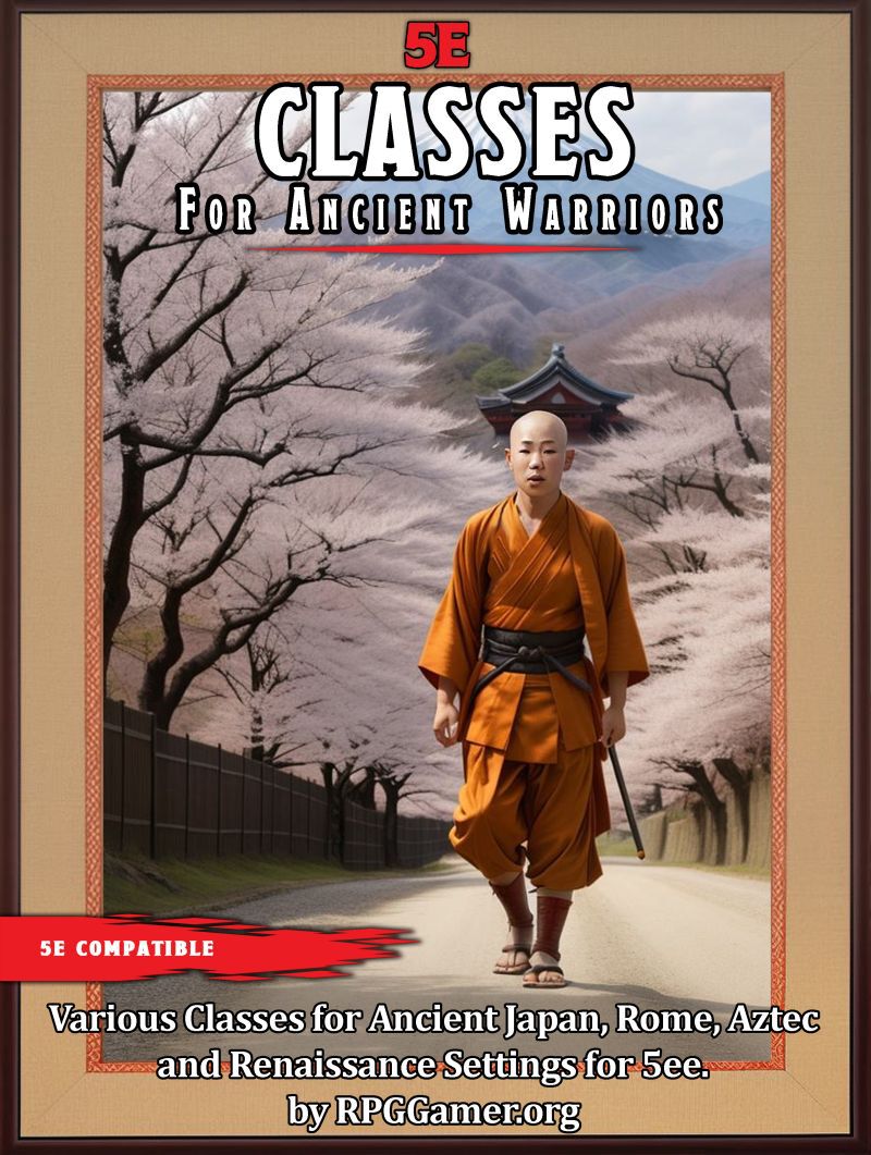 Classes for Ancient Cultures: for 5e [BUNDLE] - RPGGamer | DriveThruRPG