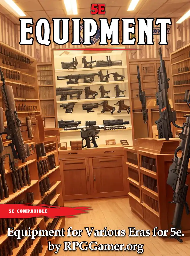 Equipment: for 5e [BUNDLE] - RPGGamer | DriveThruRPG