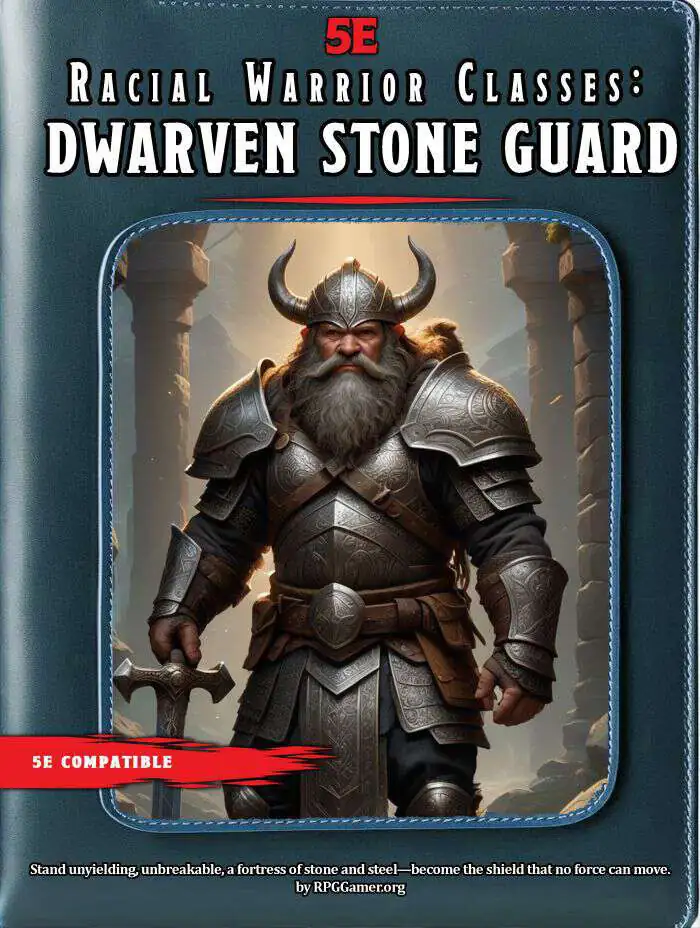 Racial Warrior Classes: Dwarven Stone Guard - RPGGamer | DriveThruRPG