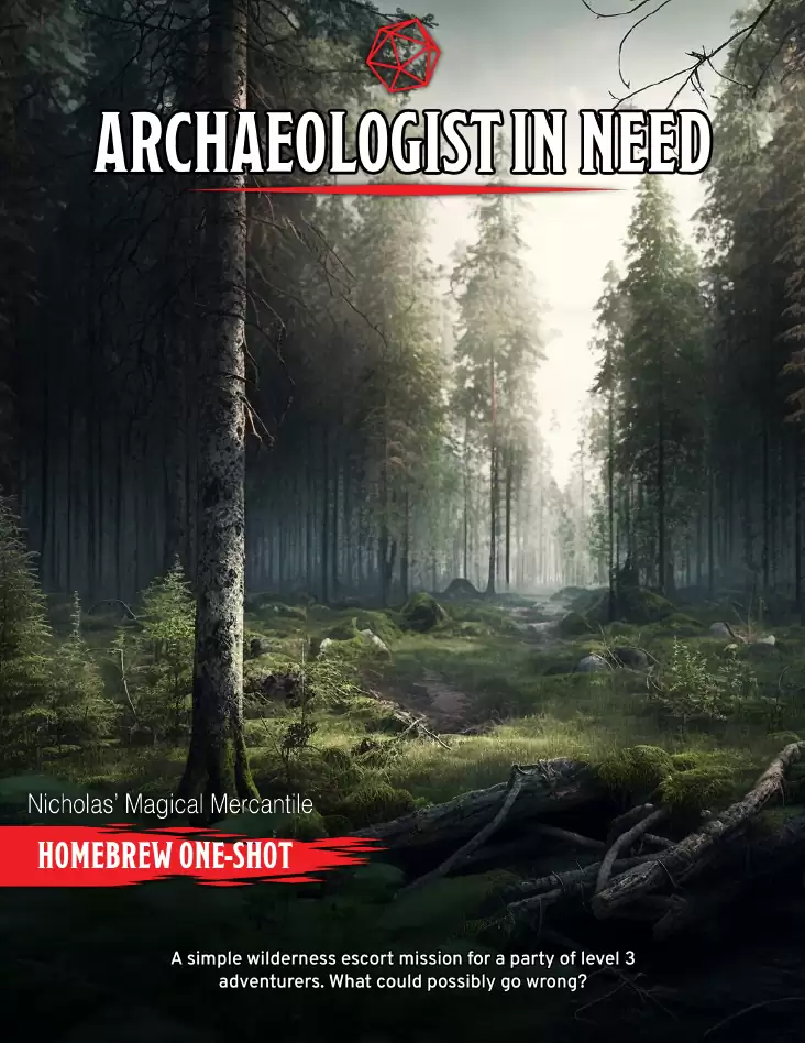 "Archaeologist in Need" One-Shot Adventure PDF - Nicholas' Magical ...