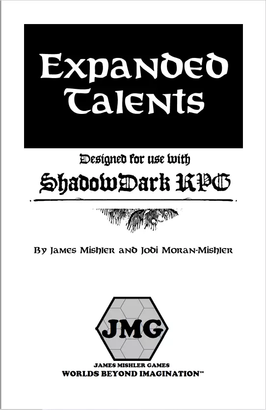Expanded Talents - A Shadowdark Supplement - James Mishler Games ...