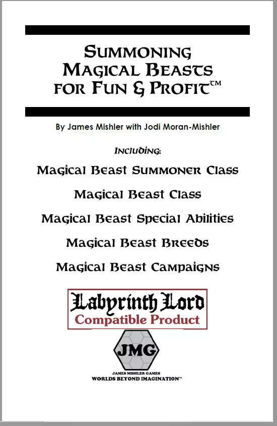 Magical Beast Adventures: Summoning Magical Beasts for Fun & Profit ...