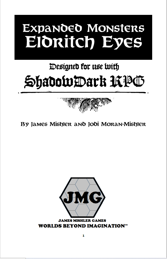 Expanded Monsters: Eldritch Eyes for the Shadowdark RPG - James Mishler ...