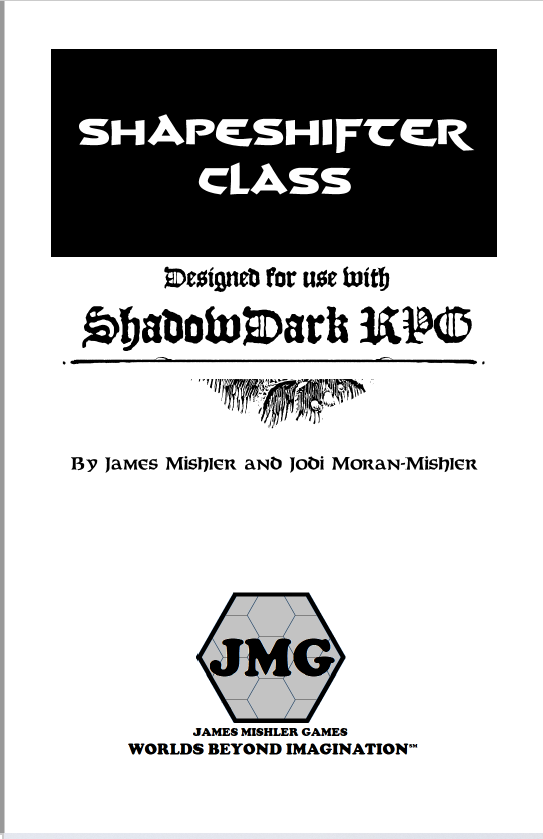Shapeshifter Class -- A Shadowdark Supplement - James Mishler Games ...