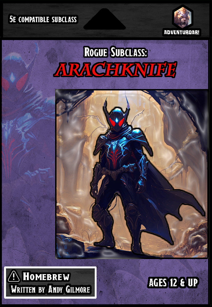 Arachknife: Rogue Subclass for 5e - Adventuroar | DriveThruRPG
