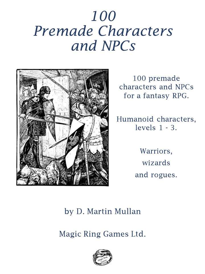 100 Characters and NPCs - Magic Ring Games | DriveThruRPG