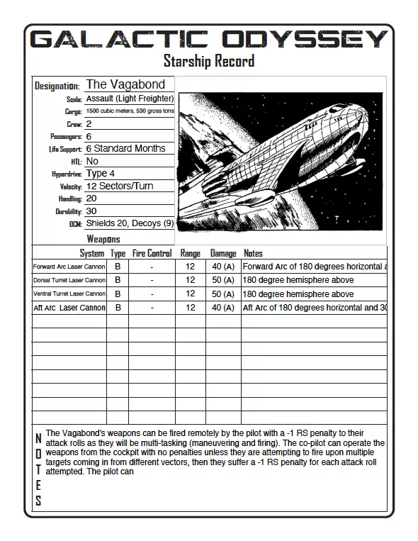 Galactic Odyssey Fillable Form Starship Record - Keck Publishing | 4C ...