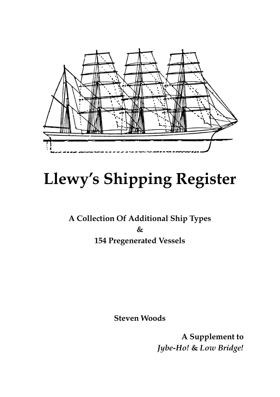 Llewey's Shipping Register [BUNDLE] - Ludos Calis Longa | DriveThruRPG