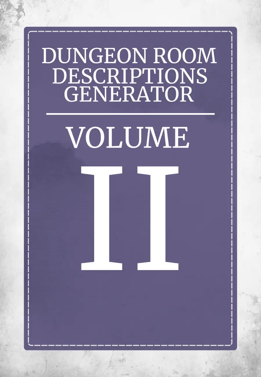 Dungeon Room Descriptions Generator Volume II - Wytchin Hour | DriveThruRPG