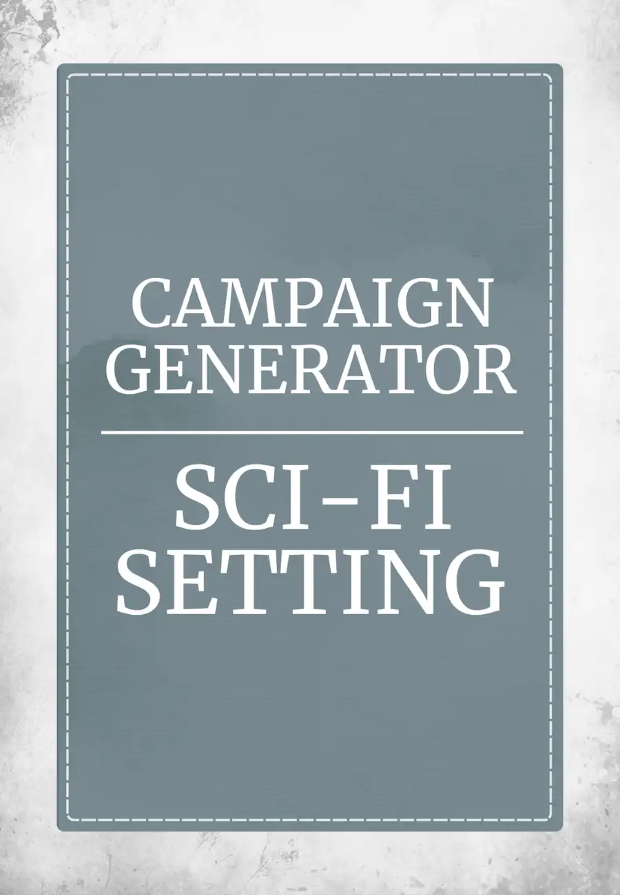 Campaign Generator Sci-fi Setting - Wytchin Hour | DriveThruRPG