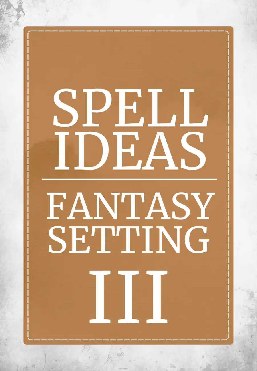 Spell Ideas: Fantasy Setting III - Wytchin Hour | DriveThruRPG