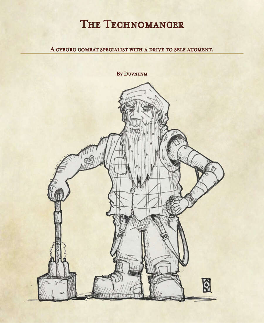 The Technomancer Class - Duvnhym | DriveThruRPG