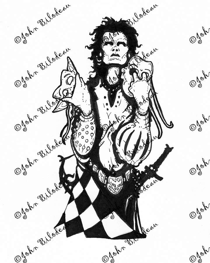 Assassin Character Portrait Art - John Bilodeau Stock Art | DriveThruRPG