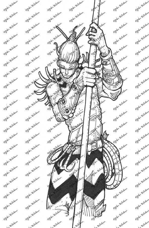 Acrobat Character Portrait Art - John Bilodeau Stock Art | DriveThruRPG