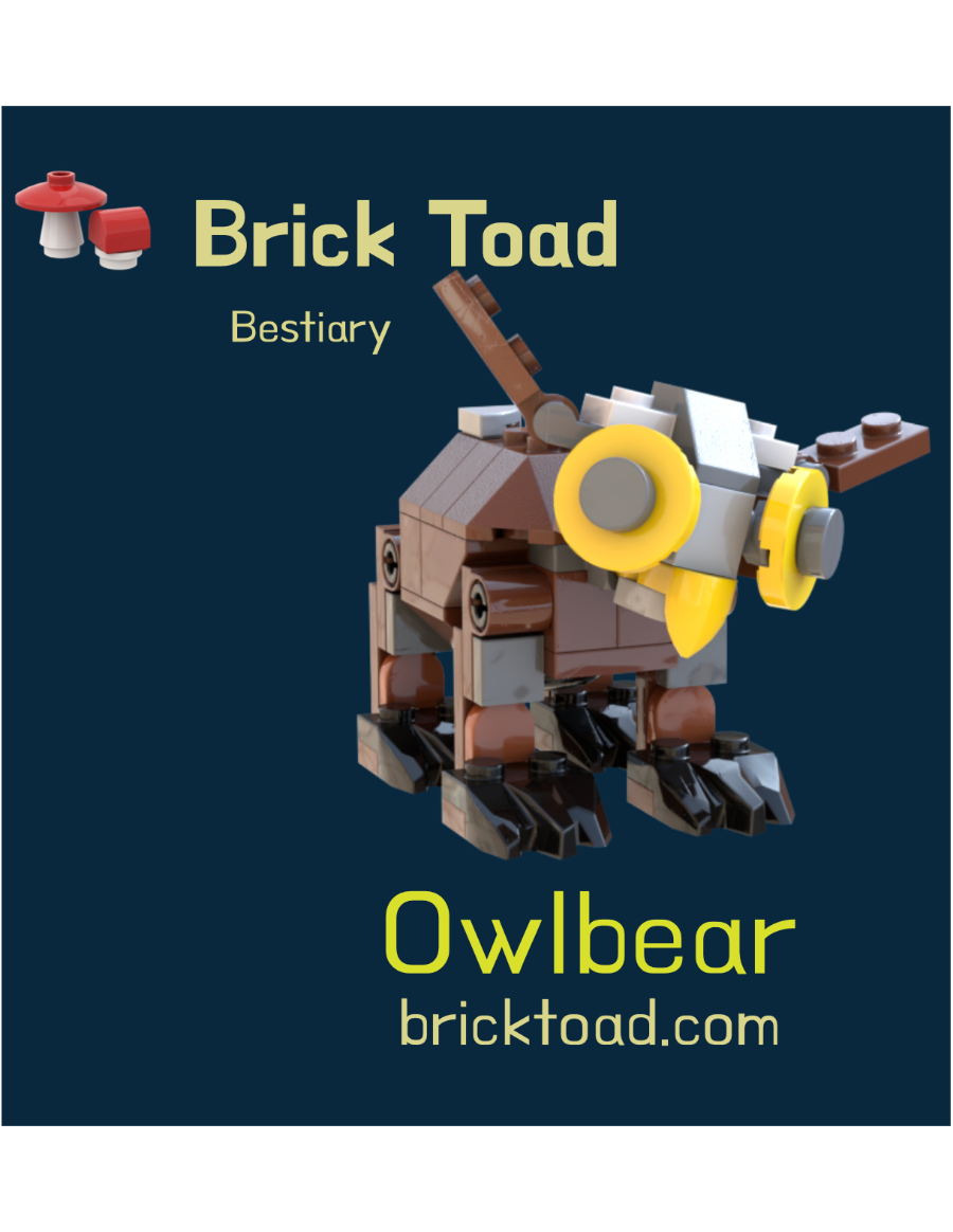 Brick Built Owlbear - Bricktoad | DriveThruRPG