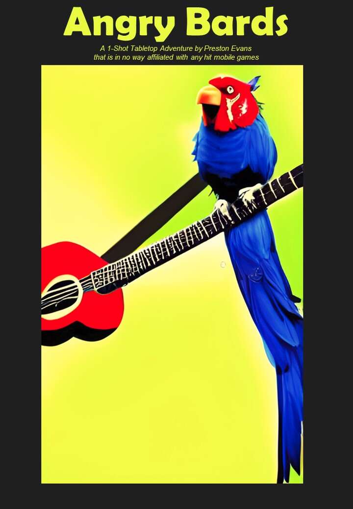 Angry Bards - A One-Shot TTRPG about Adventures and Making Up Rhymes ...