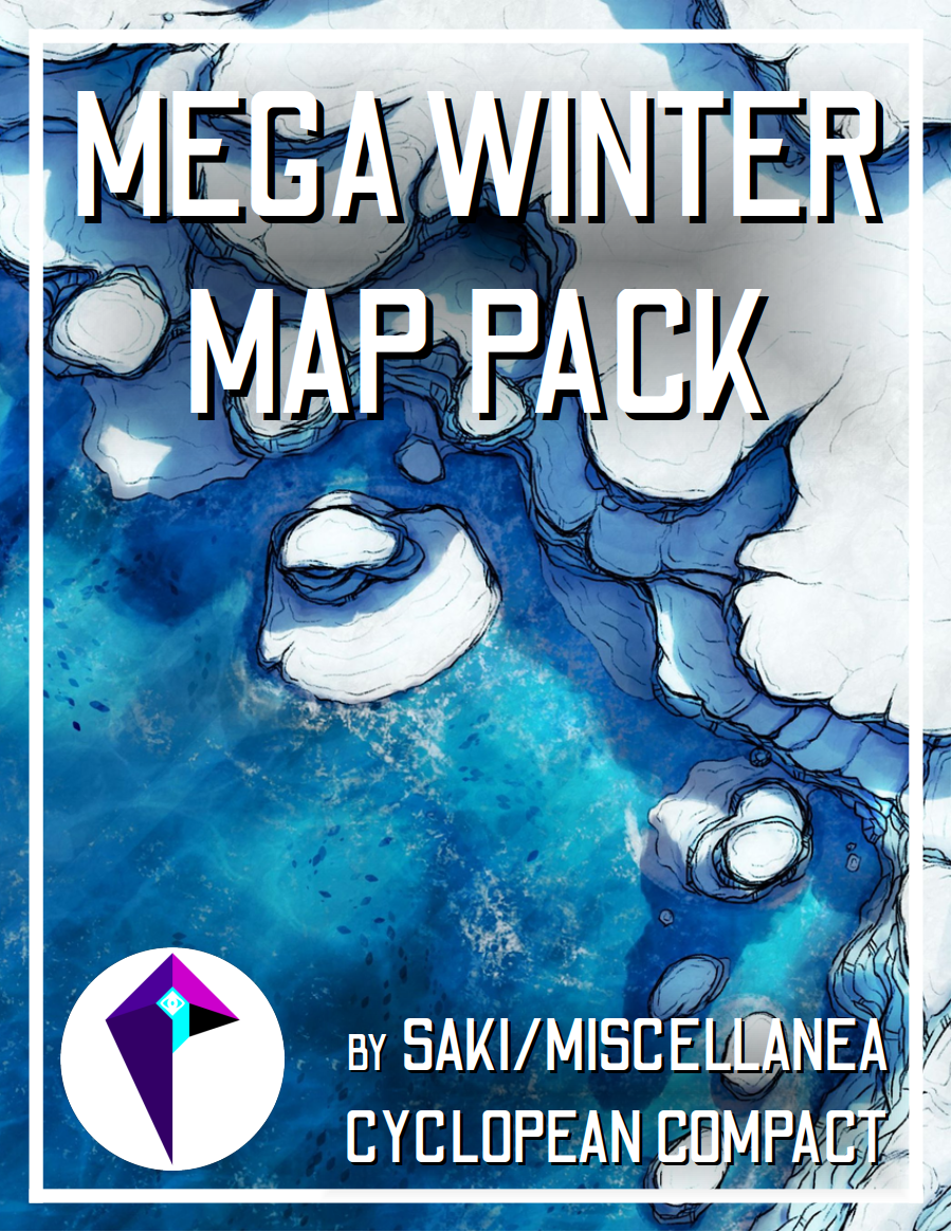 Mega Winter Map Pack - Cyclopean Compact | DriveThruRPG