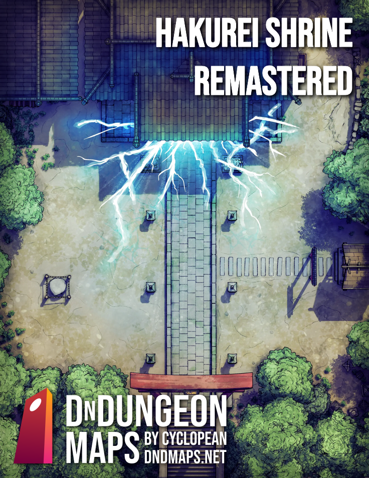 Hakurei Shrine - D&D Japanese Shrine Map Pack - Cyclopean | DriveThruRPG