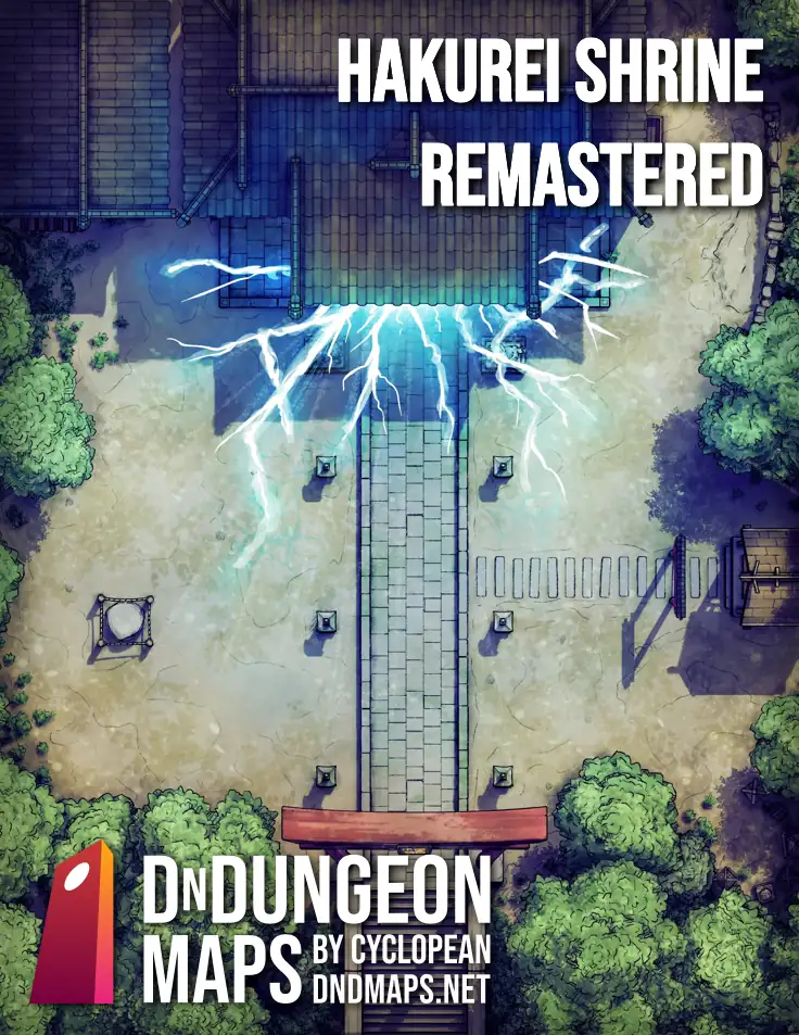 Hakurei Shrine - D&D Japanese Shrine Map Pack - Cyclopean | DriveThruRPG