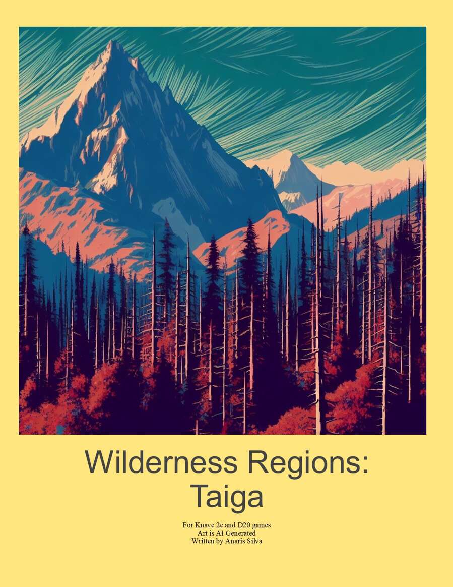 Wilderness Regions Taiga #3 - Role&Roll | Role&Roll | DriveThruRPG