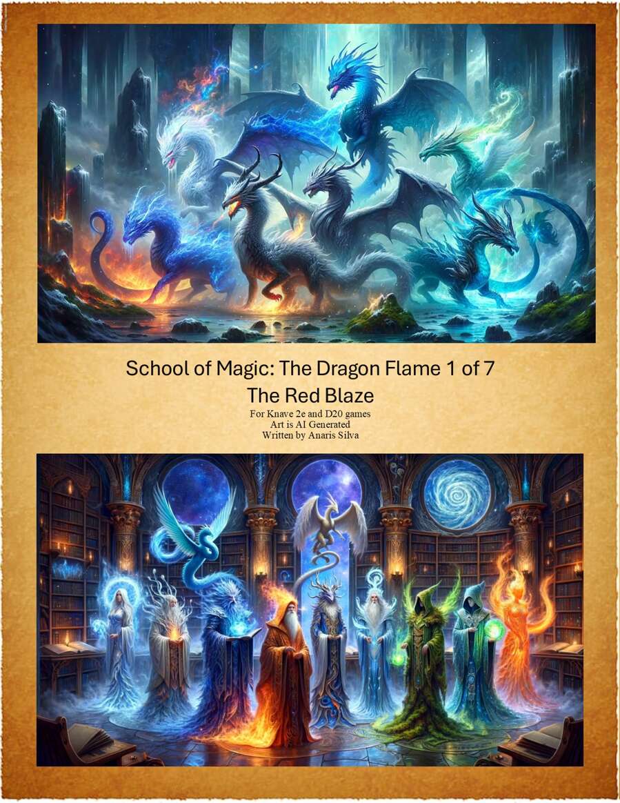 School of Magic: The Red Blaze - Role&Roll | Role&Roll | DriveThruRPG