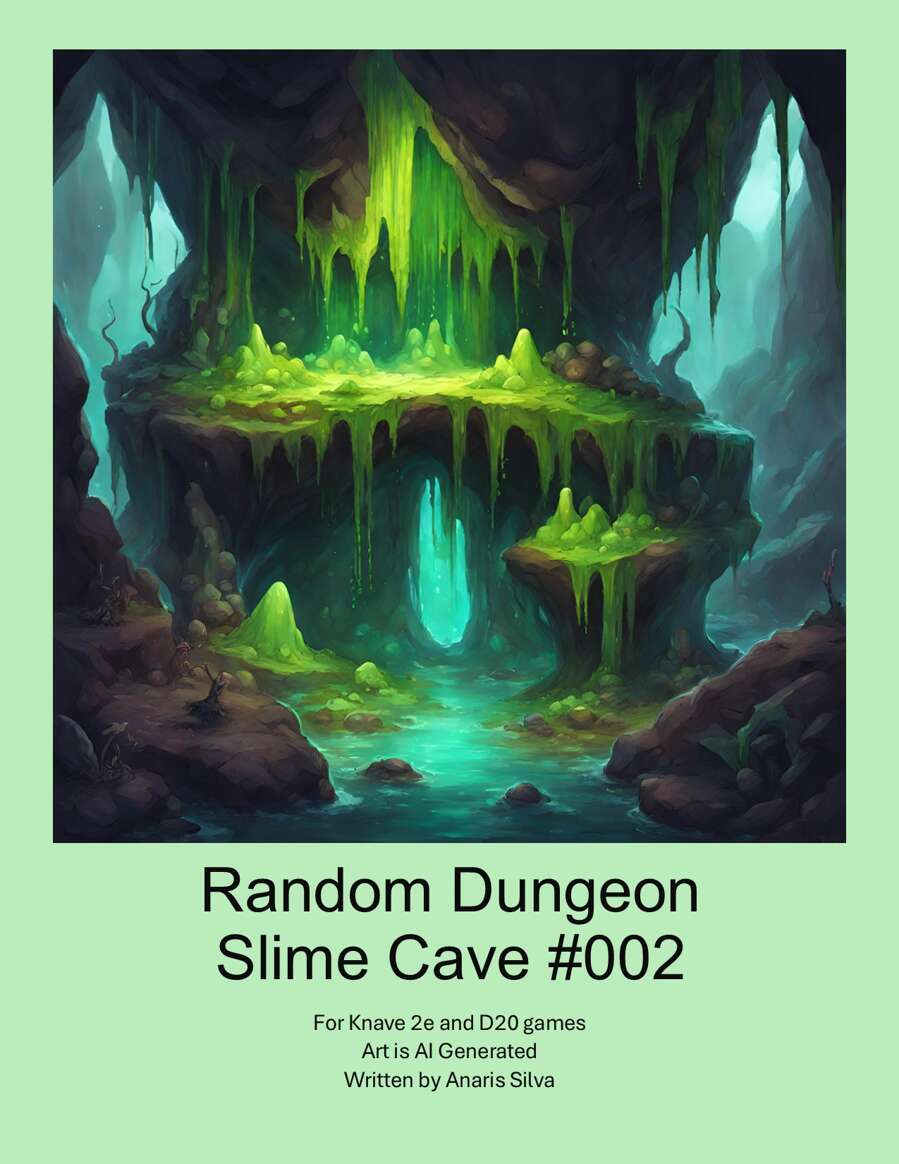 Random Dungeon Slime Cave #2 - Role&Roll | Role&Roll | DriveThruRPG