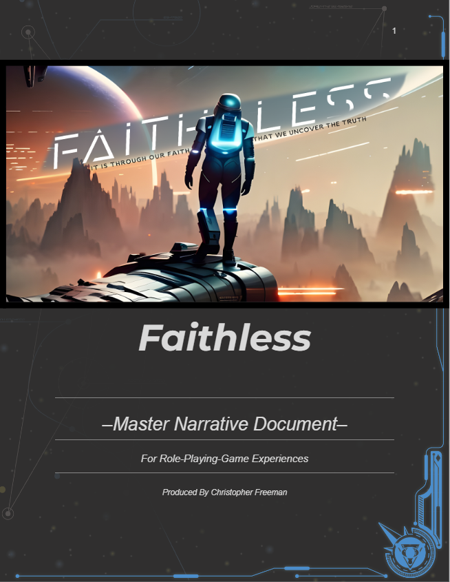 Faithless Narrative Book - chrisfreemancreations | DriveThruRPG