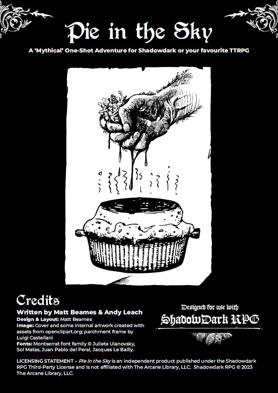 Pie in the Sky (for Shadowdark) - Matt Beames | DriveThruRPG