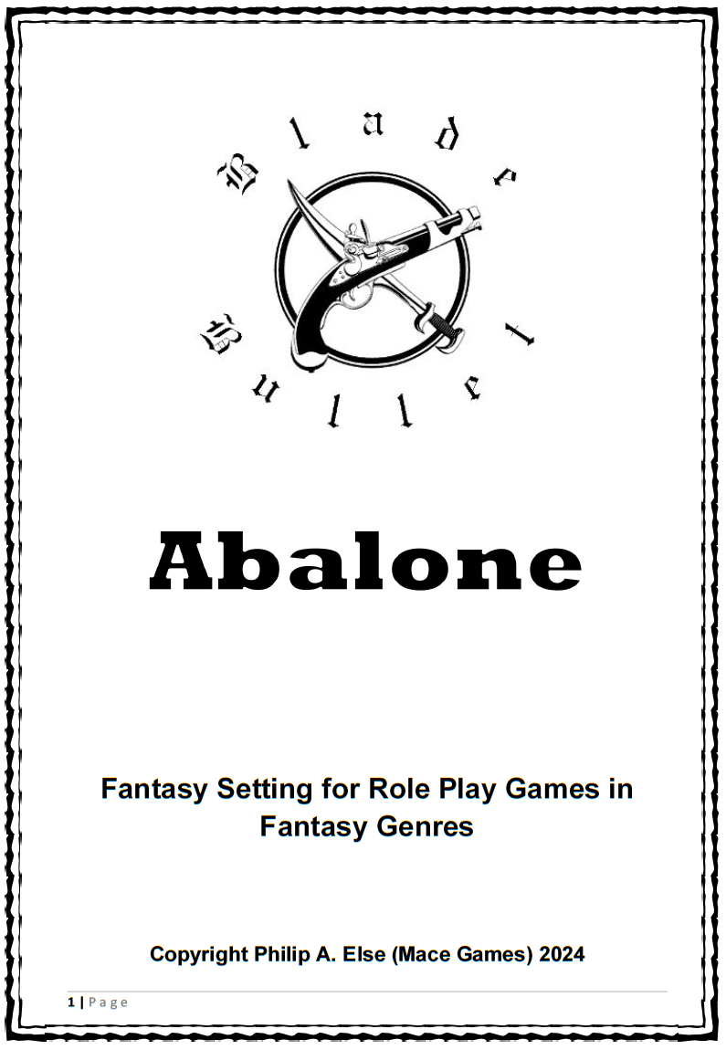 Blade & Bullet - Abalone, a Fantasy Setting - Mace Games | DriveThruRPG