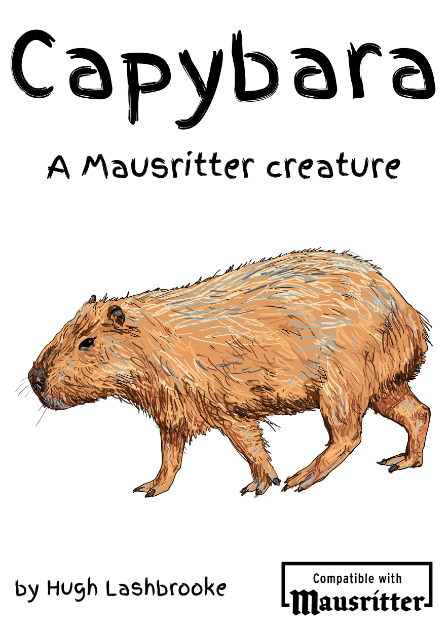 Capybara: A Mausritter Creature - Ten Acre Games | DriveThruRPG