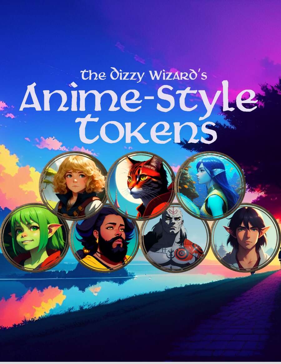 143 Anime-style Character Tokens - Dizzy Wizard Publishing | DriveThruRPG