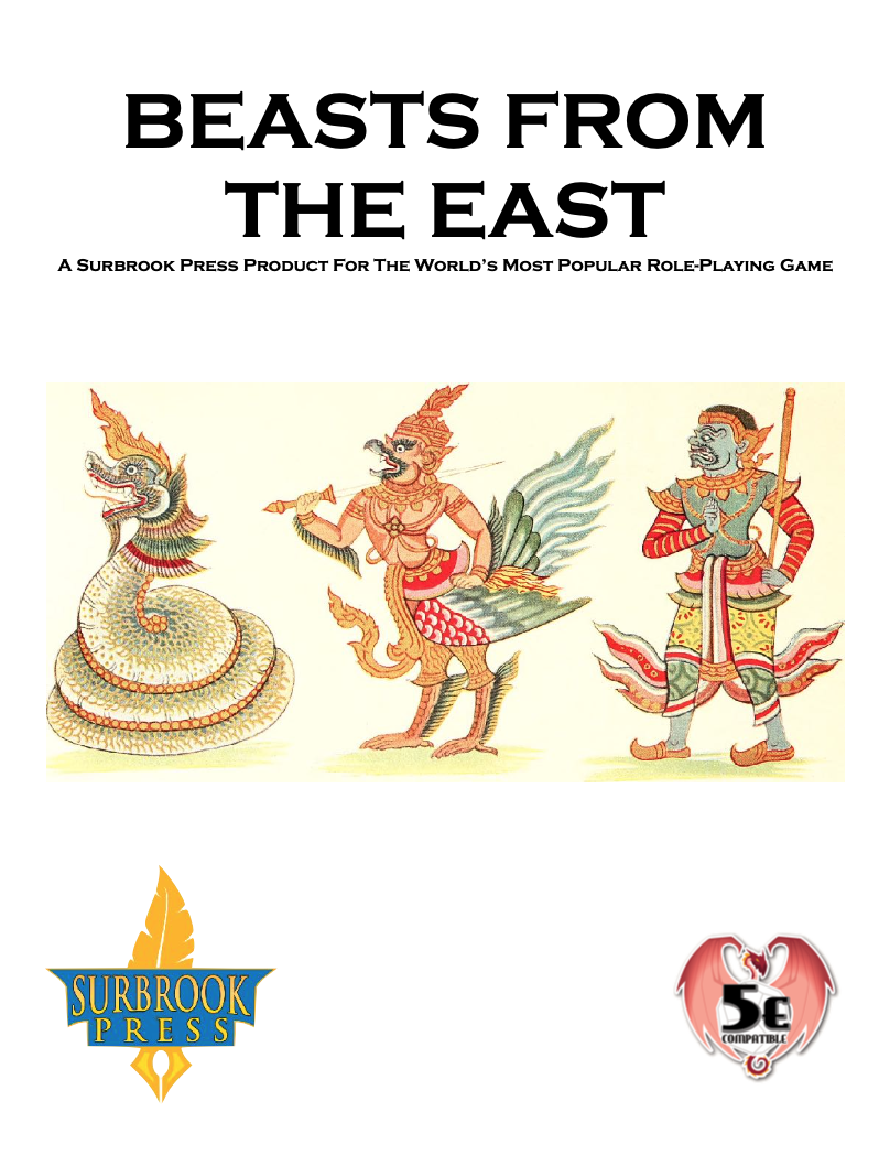 Beasts From the East (DnD 5e) - Surbrook Press | DriveThruRPG