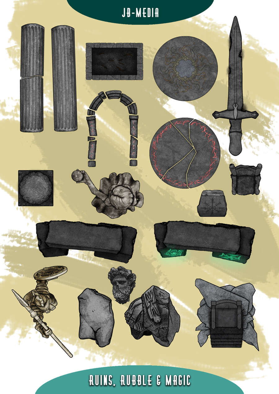 Ruins, Rubble & Magic (Roll20) - JB-Media | DriveThruRPG